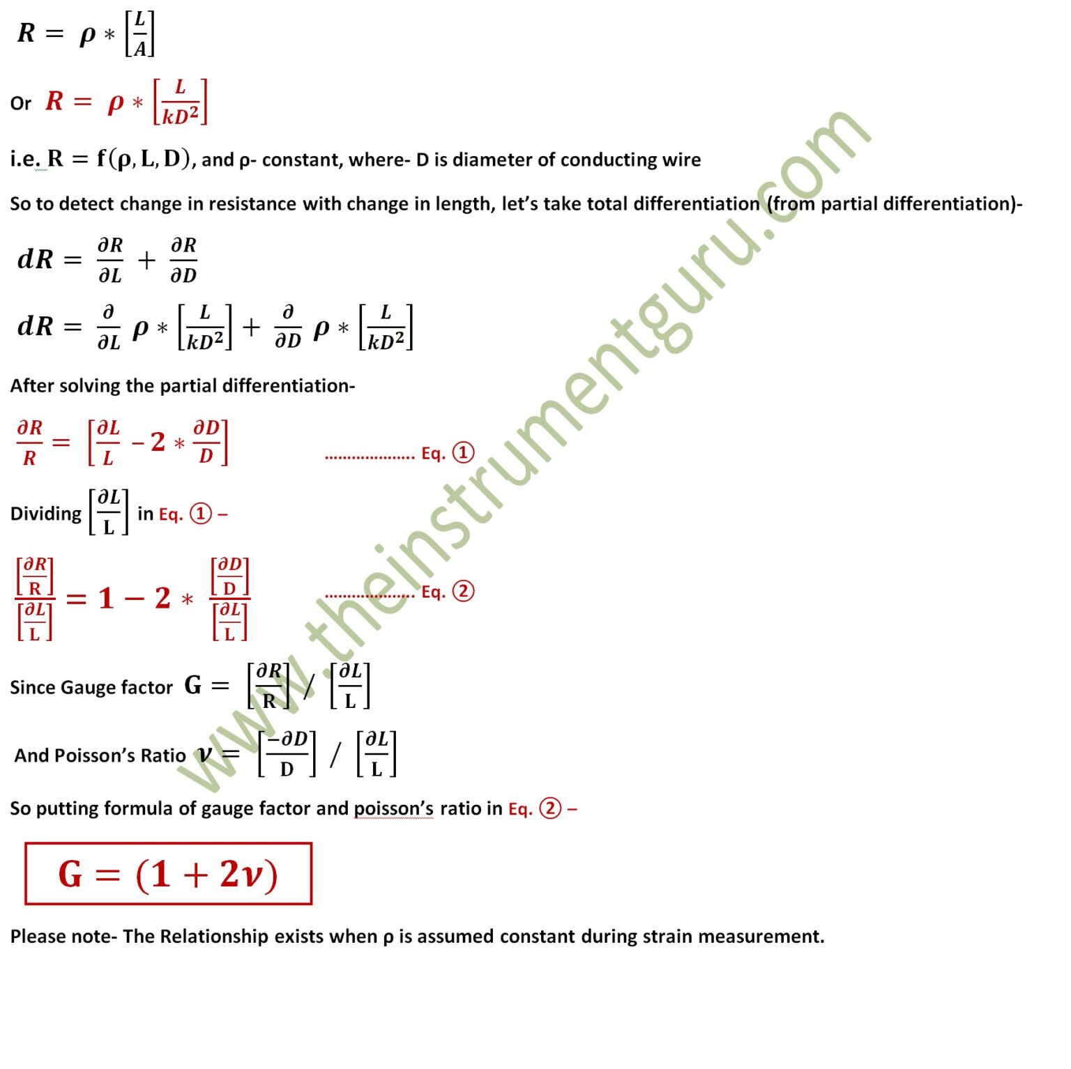 Gauge Factor | THE INSTRUMENT GURU
